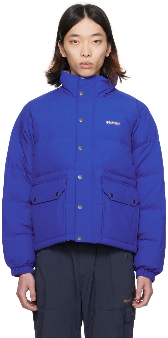 Madhappy Blue Columbia Editon Wallowa Down Jacket In Cobalt Blue